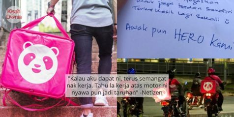 Hargailah Walau Sebesar Zarah, Rider Terharu Terima Nota 'Awak Pun Hero ...