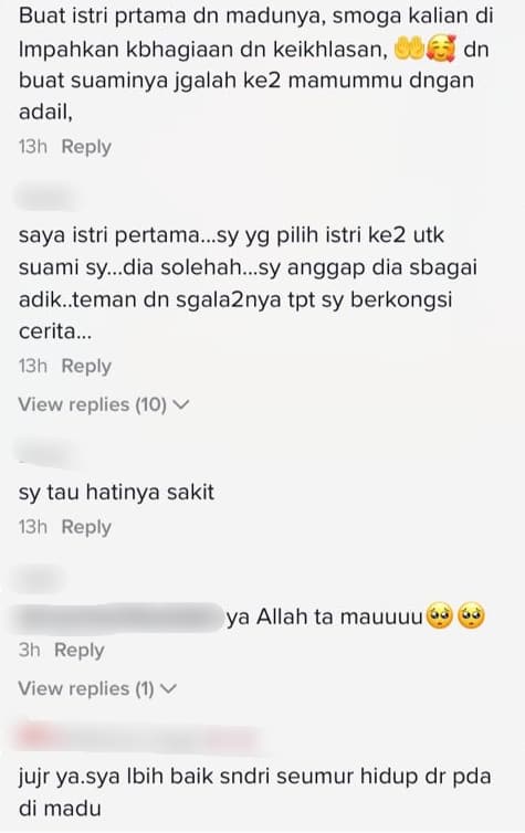 Isteri Pertama Tabah Suami Nikah Lain Siap Tolong Lap Tangisan Madu