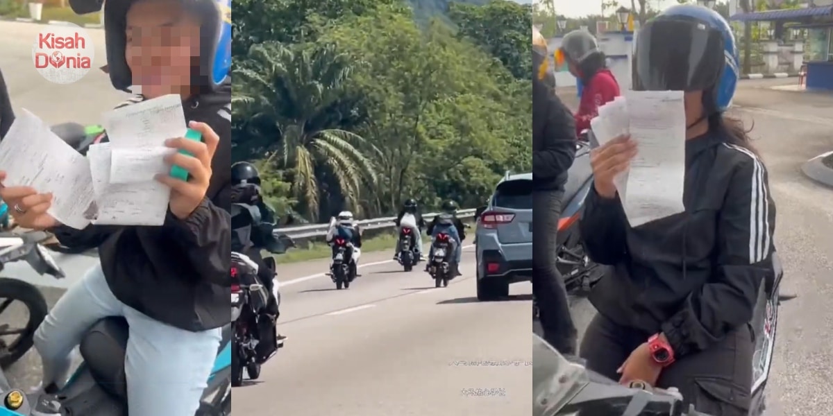 Mat Rempit Superman Atas Highway Rupanya Perempuan, Bangga Tunjuk Saman ...