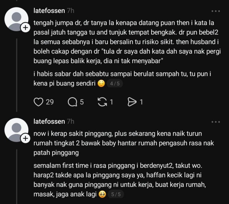 Suami Biar Sampah Berulat 3 Hari Isteri Czer Turun Buang Tergolek 8